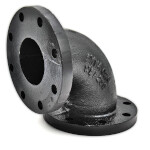 Exhaust Rain Caps : K4 Innovations. 4 inch Flanged 45 Degree Elbow ...